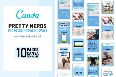 Pretty Nerds Video Pinterest Template | SnapyBiz