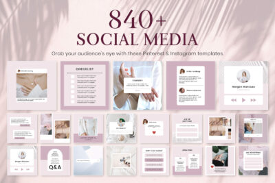 Social Media Template Bundle | Instagram Canva Template