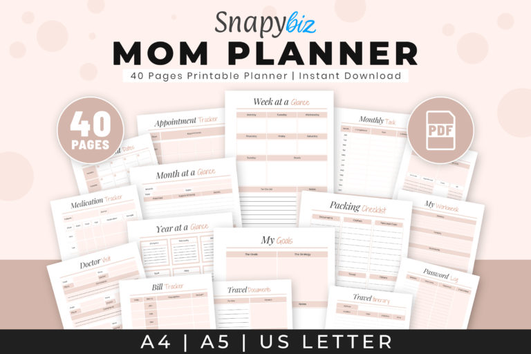 Mom Planner | Best Planner For Mom | Working Mom Planner