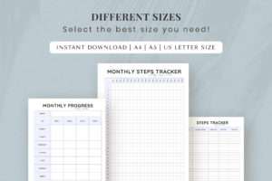 Fitness Step Planner | Running and Step Log