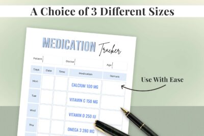 Printable Medication Tracker