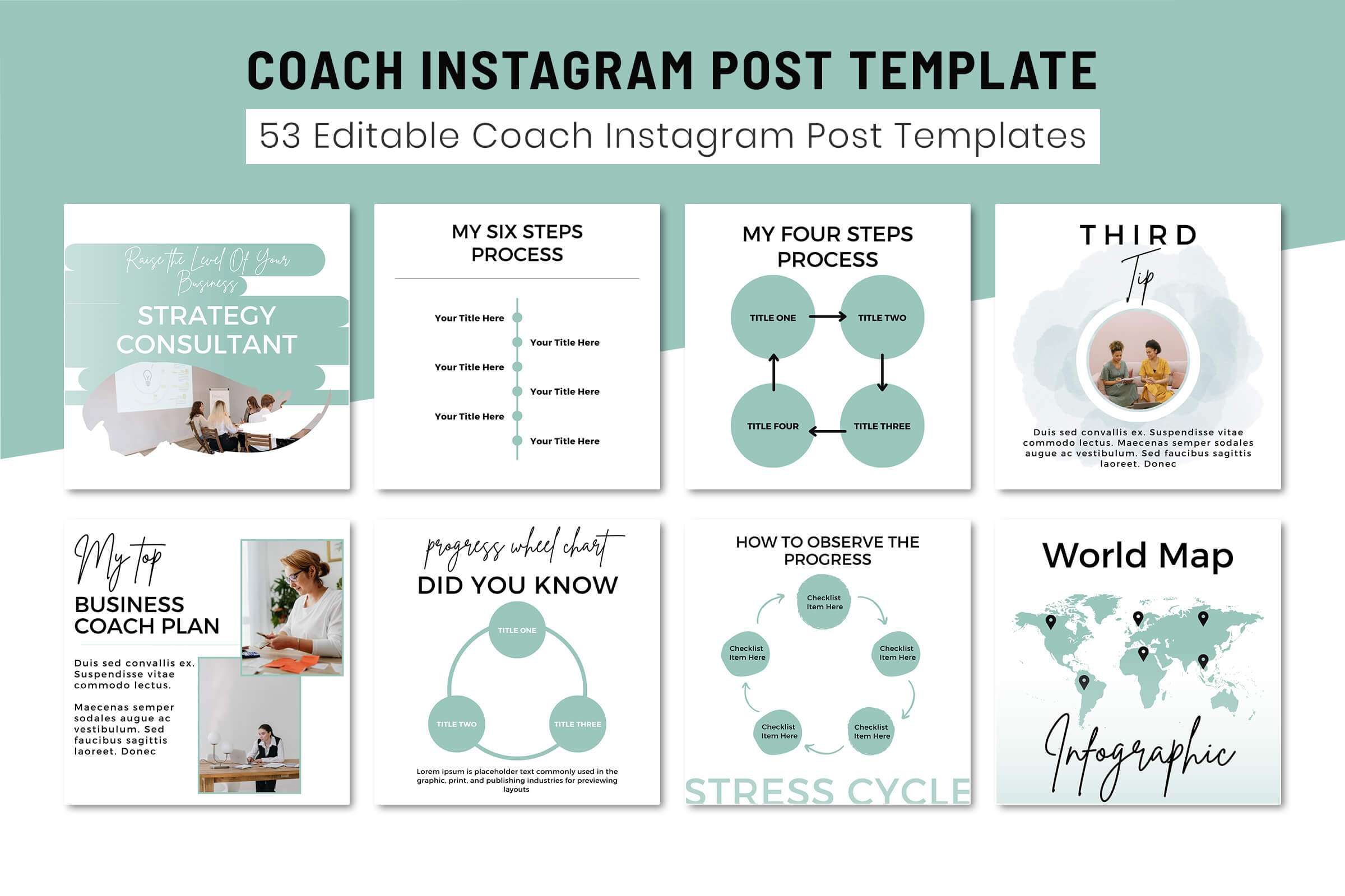 Coach Instagram Post Template For Business