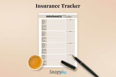 Free Insurance Tracker PDF
