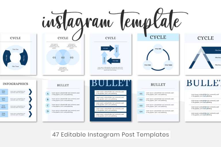 Instagram Charts and Graphs Post Template