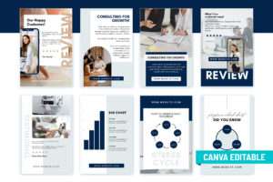 Business Development Pinterest Canva Pins Template