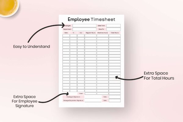 Fillable Employee Timesheet