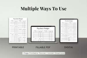 Weekly Paycheck Printable | SnapyBiz