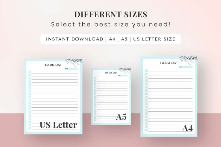 Fillable To Do List Printable Planner PDF