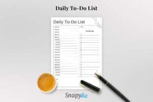 Daily To Do List Printable PDF