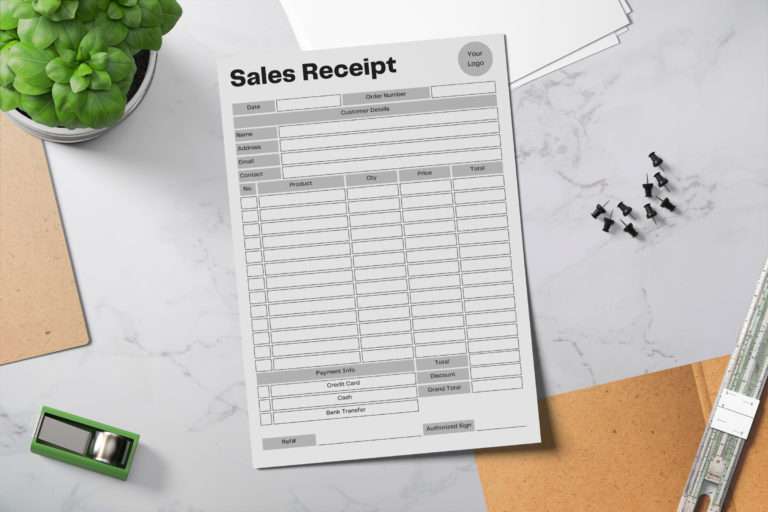 Sales Receipt Template