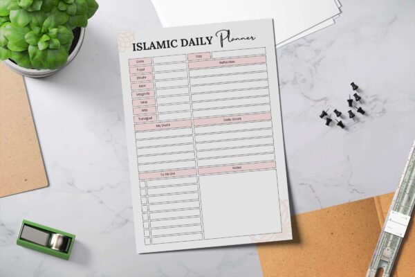 Islamic Daily Planner Printable | SnapyBiz