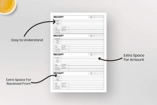 Business Receipt, Receipt Printable | SnapyBiz