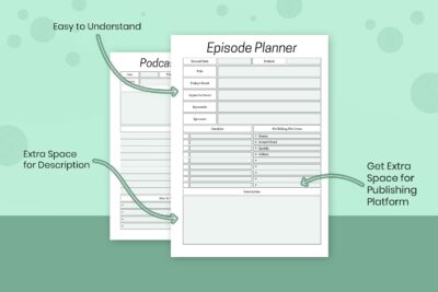 Printable Podcast Content Planner | SnapyBiz