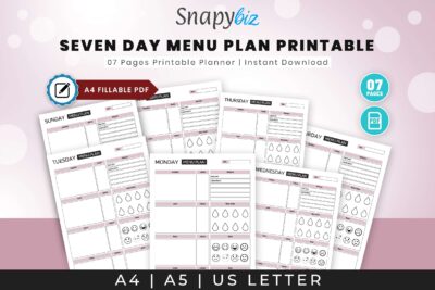 Daily Menu Chart, Schedule, Food, Healthy Eating | SnapyBiz