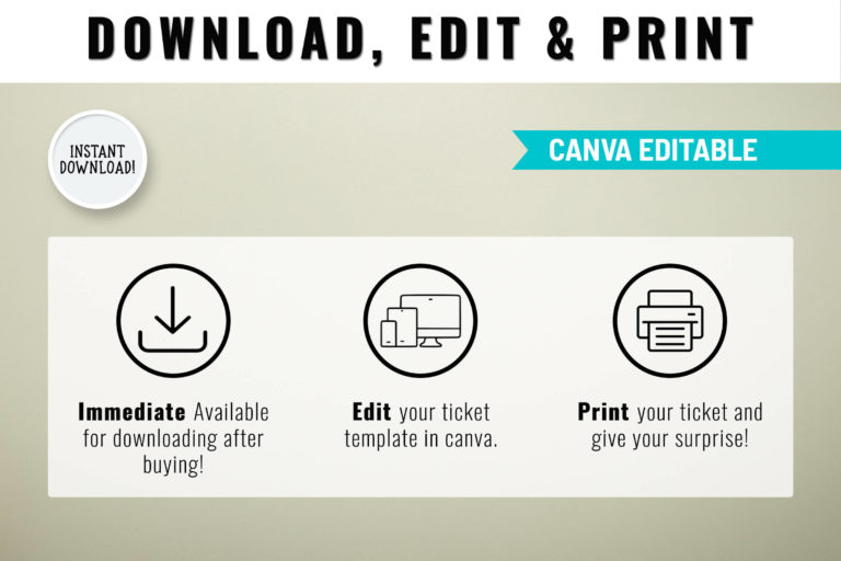 Editable Canva Boarding Pass Template | SnapyBiz