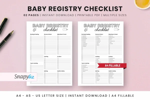 Baby Registry Checklist | SnapyBiz