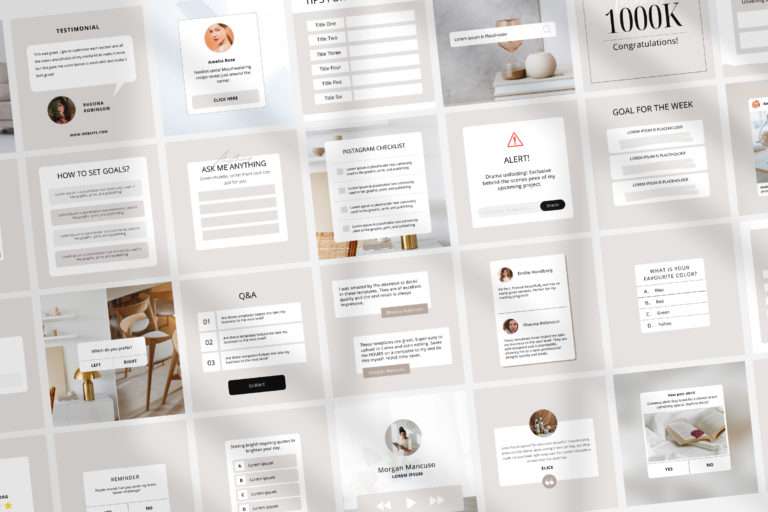 Instagram Notification Series Post Templates | SnapyBiz