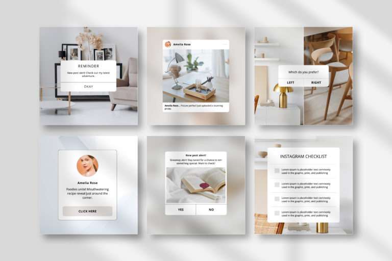 Instagram Notification Series Post Templates | SnapyBiz