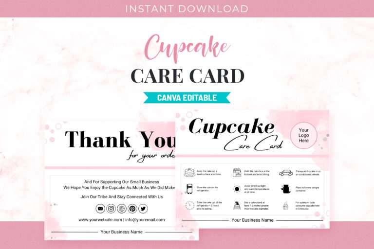 Editable Pen Care Card Template | SnapyBiz