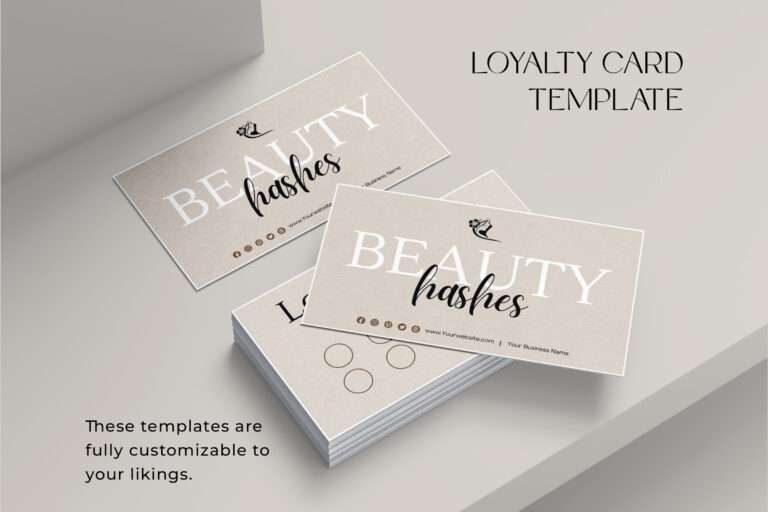 Printable Loyalty Cards Editable Template | SnapyBiz