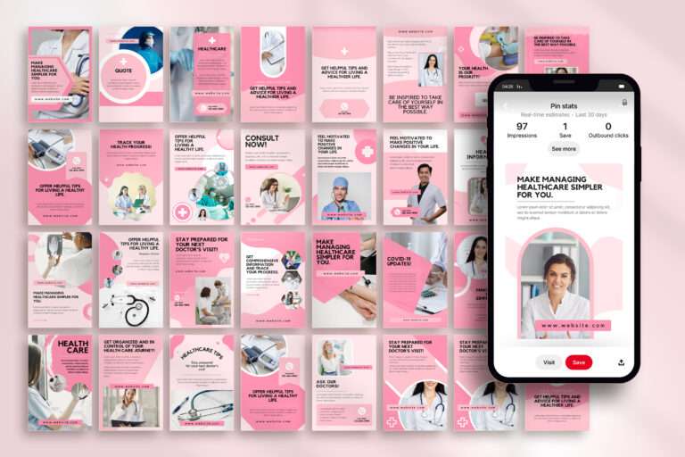 Healthcare Editable Canva Templates | SnapyBiz