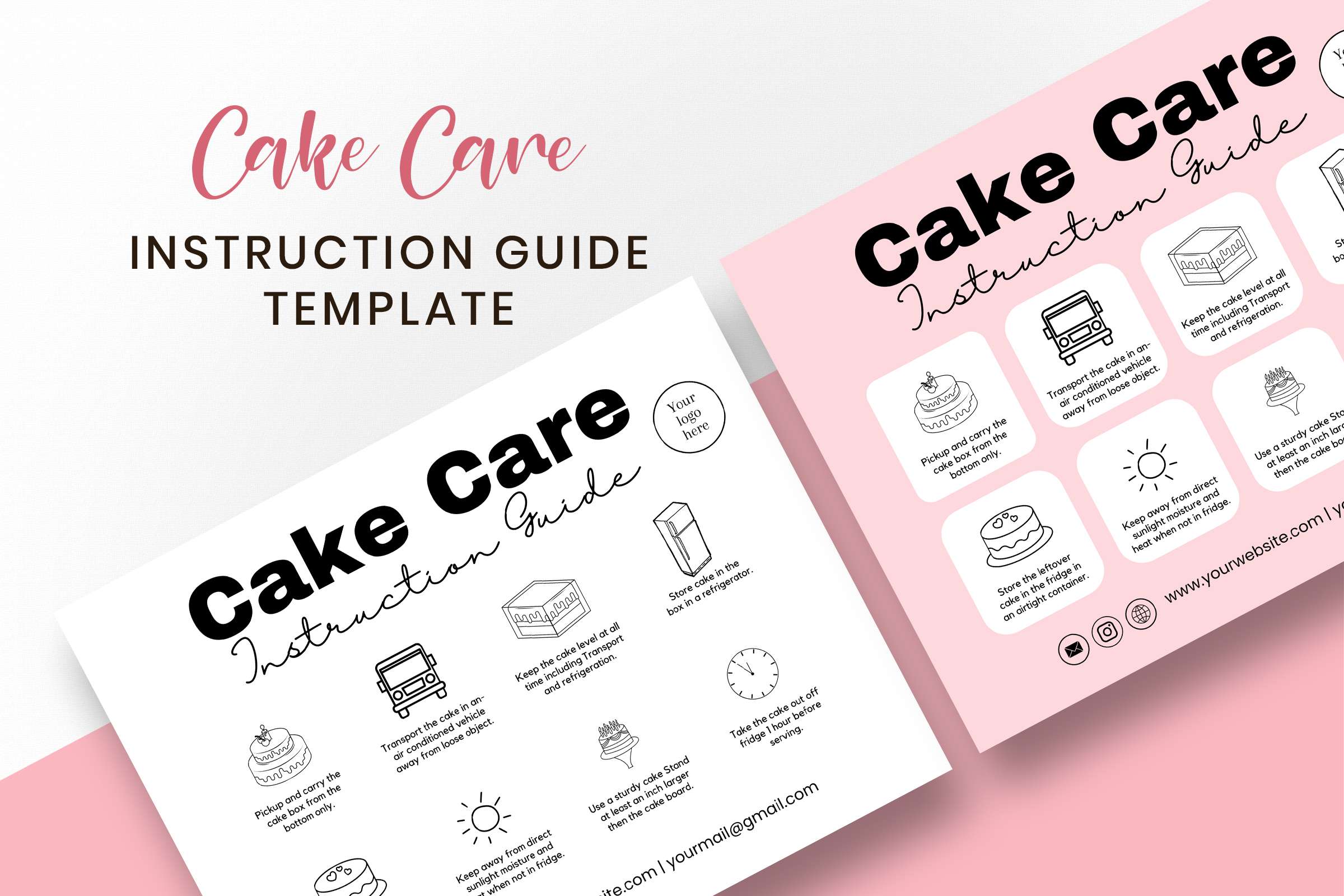 Cake Care Instruction Guide | SnapyBiz