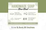 Editable Soap Care Cards Template | SnapyBiz