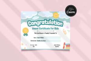 Printable Award Certificate For Kids | SnapyBiz