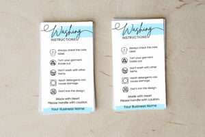 Washing Instructions Template | SnapyBiz